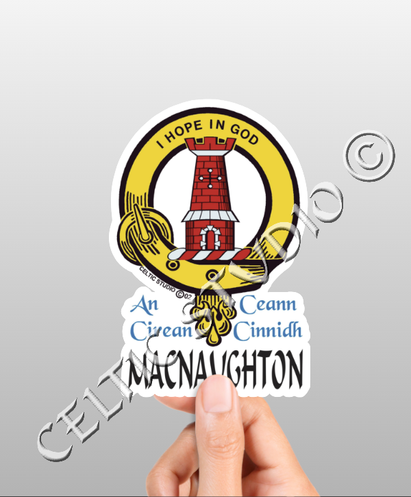Macnaughton Clan Crest Decal | Custom Scottish Heritage Car & Laptop S ...