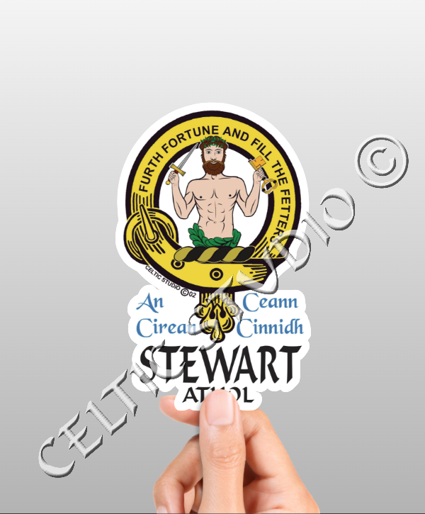 Stewart (Athol) Clan Crest Decal | Custom Scottish Heritage Car & Lapt ...