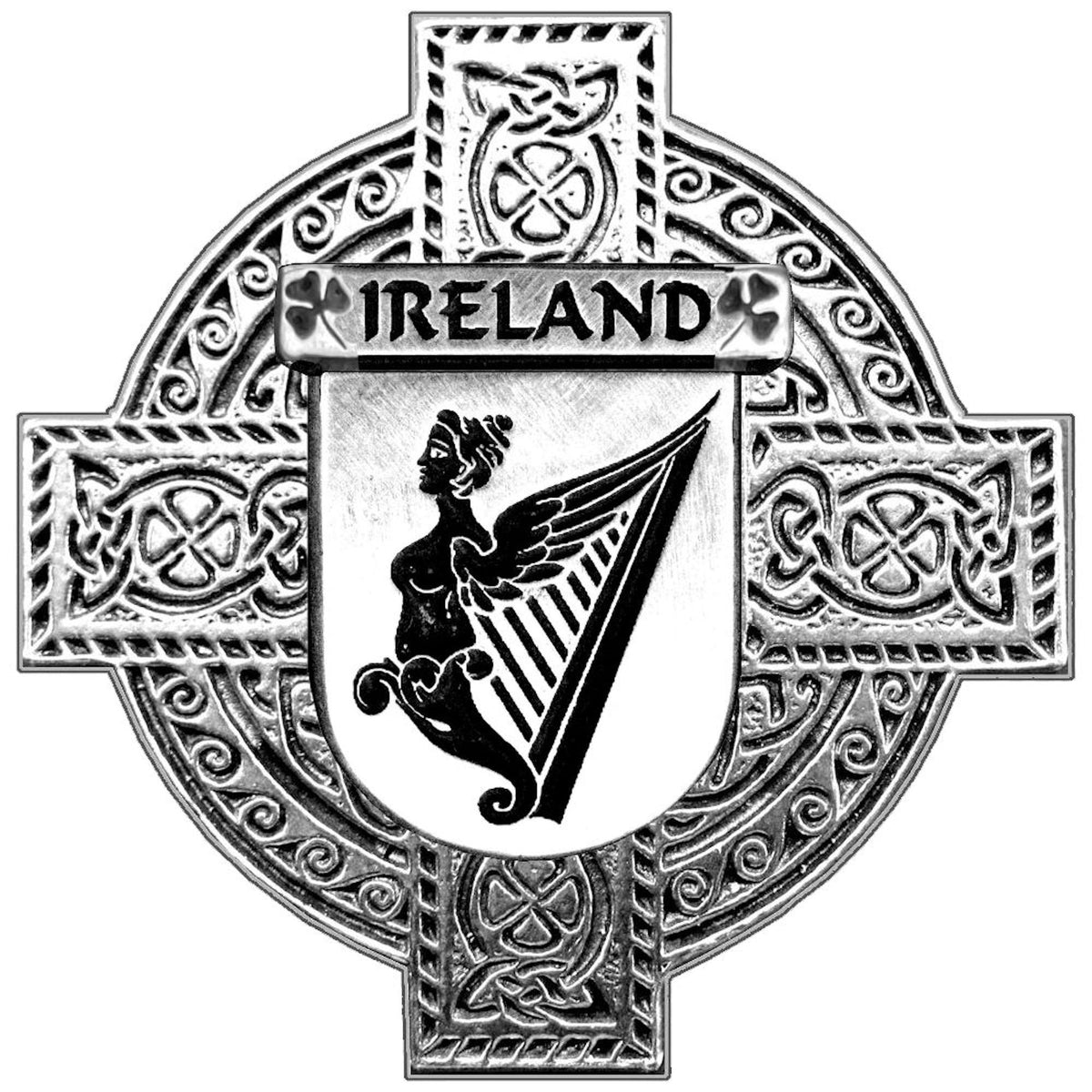 Ireland Irish Celtic Cross Round Flask 5 oz – Celtic Studio