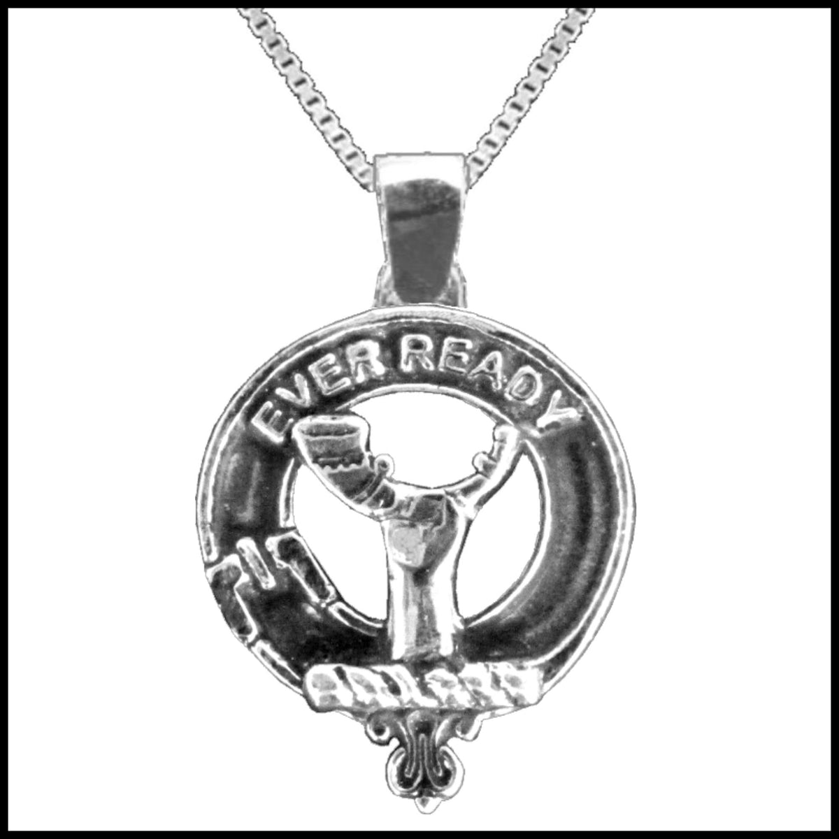 Burns Large 1" Scottish Clan Crest Pendant - Sterling Silver – Celtic ...