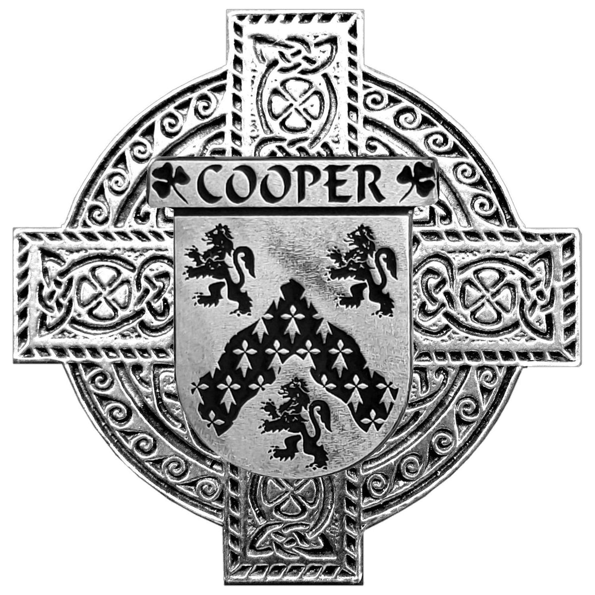 Cooper Irish Celtic Cross Round Flask 5 oz – Celtic Studio