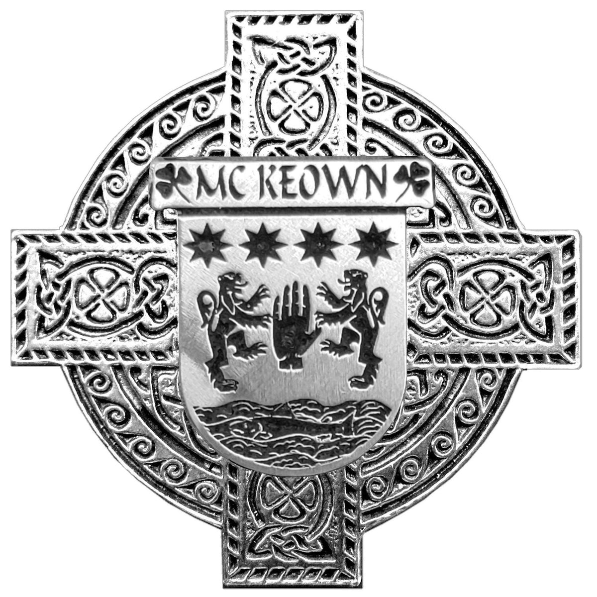 McKeown Irish Celtic Cross Round Flask 5 oz – Celtic Studio