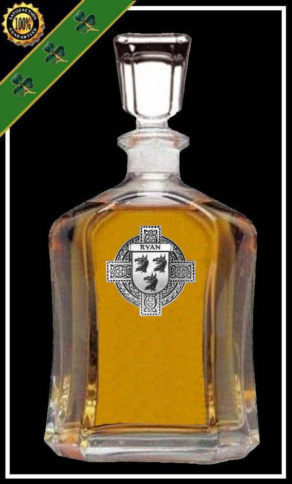 Irish Dublin Coat of Arms Badge Decanter - All Names – Celtic Studio