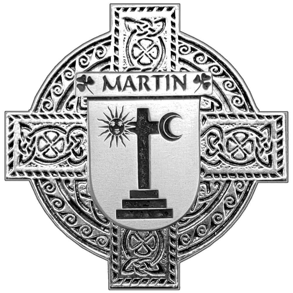 Martin Irish Coat of Arms Celtic Cross Badge – Celtic Studio