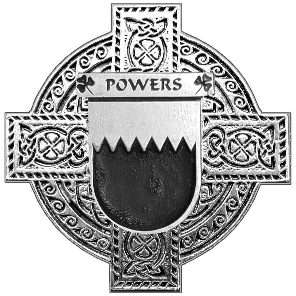 Powers Irish Coat of Arms Celtic Cross Badge – Celtic Studio