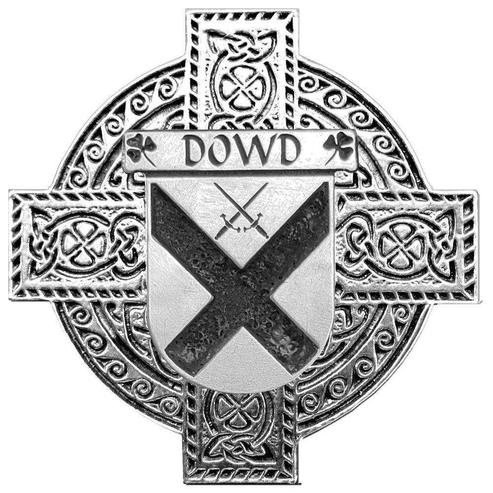 Dowd Irish Family Coat Of Arms Celtic Cross Badge – Celtic Studio