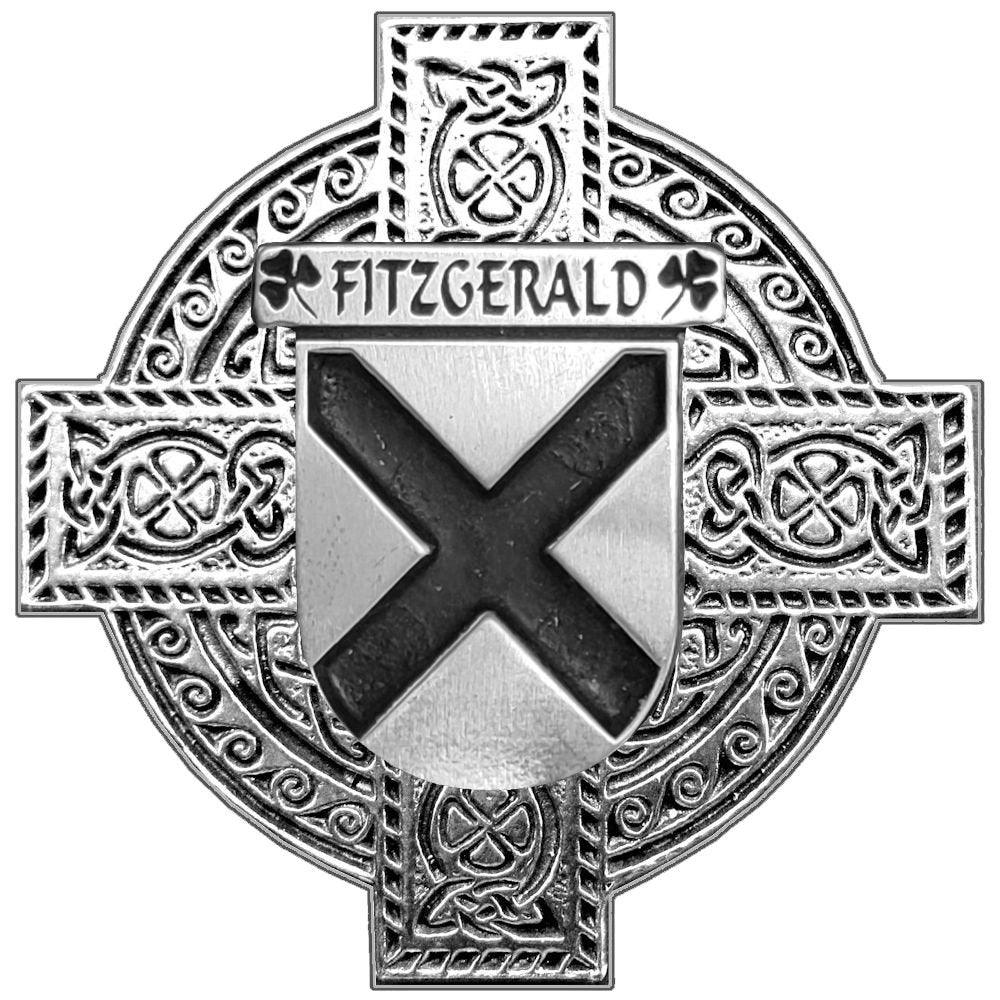 Fitzgerald Irish Coat of Arms Celtic Cross Badge – Celtic Studio