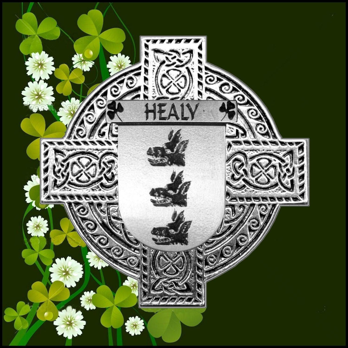 Healy Irish Coat of Arms Sporran, Genuine Leather – Celtic Studio
