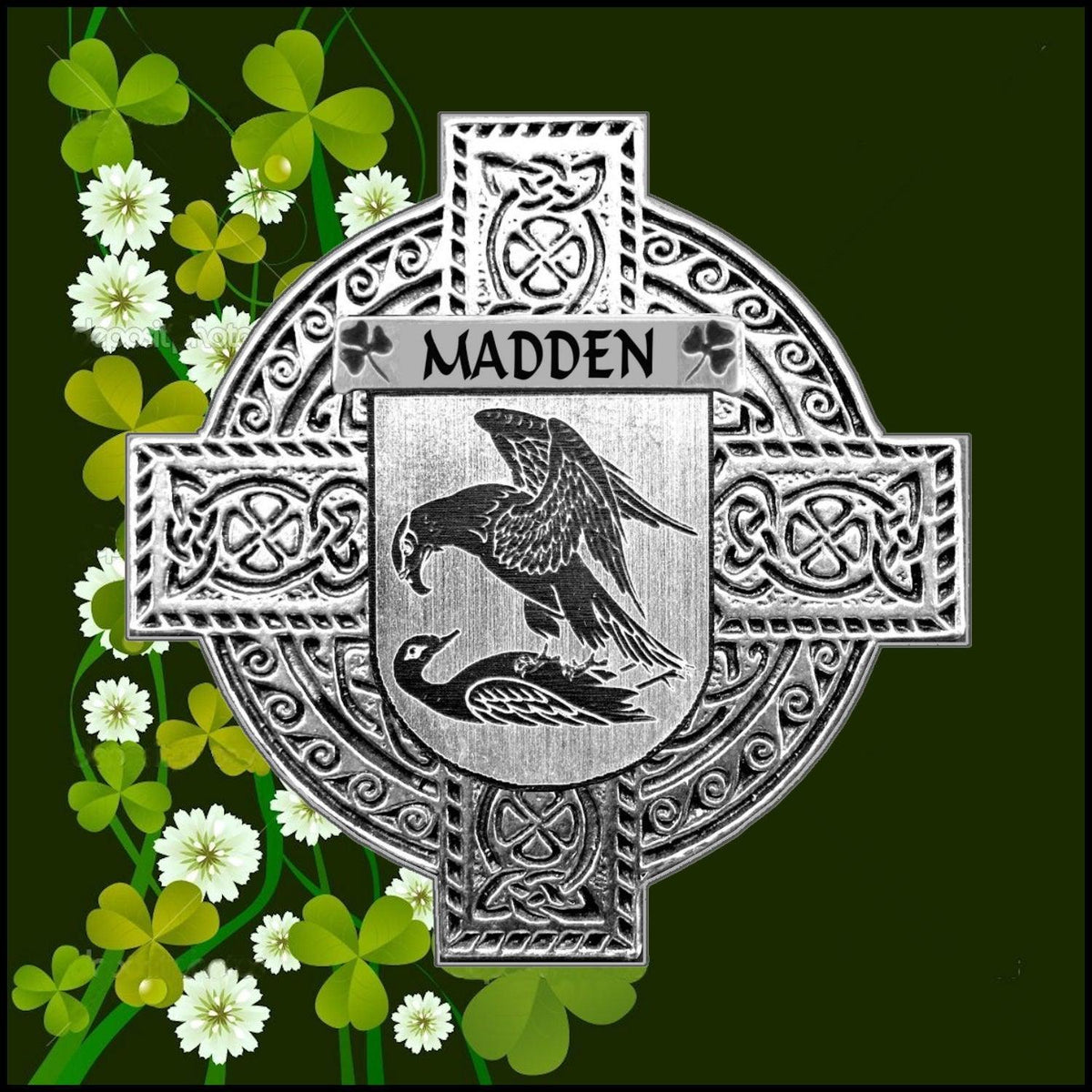 Madden Irish Coat of Arms Sporran, Genuine Leather – Celtic Studio