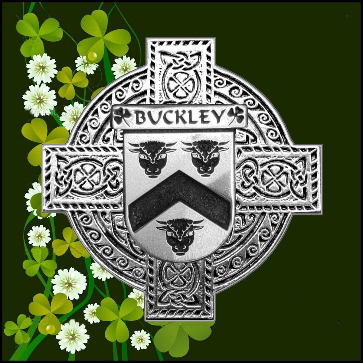 Buckley Irish Coat of Arms Sporran, Genuine Leather – Celtic Studio