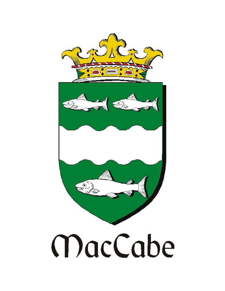 McCabe Irish Claddagh Coat of Arms Badge – Celtic Studio