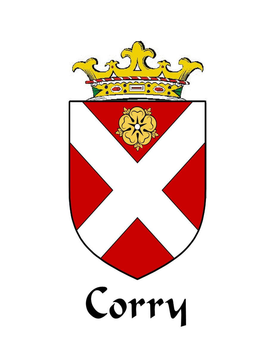 Corry Irish Claddagh Coat of Arms Badge – Celtic Studio