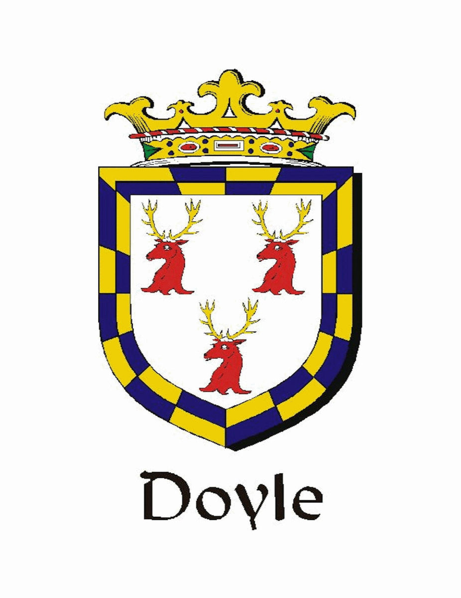 Doyle Irish Claddagh Coat of Arms Badge – Celtic Studio